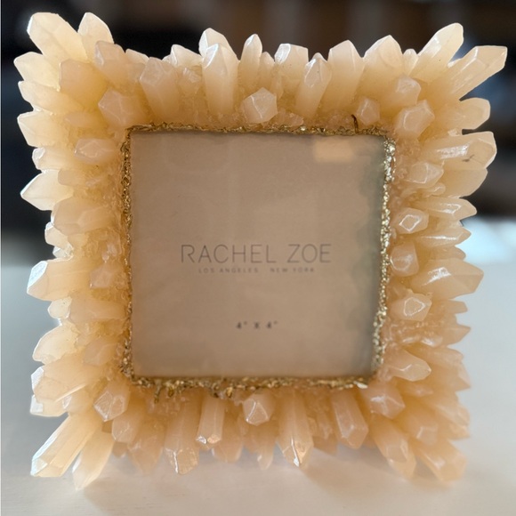 Rachel Zoe | Accents | Rachel Zoe Cream Pink Hue Crystal Frame | Poshmark